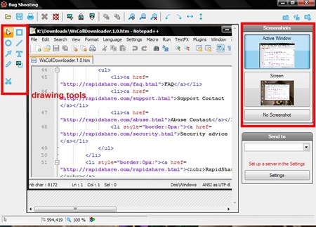 Bug Shooting - The advanced screen capture tool